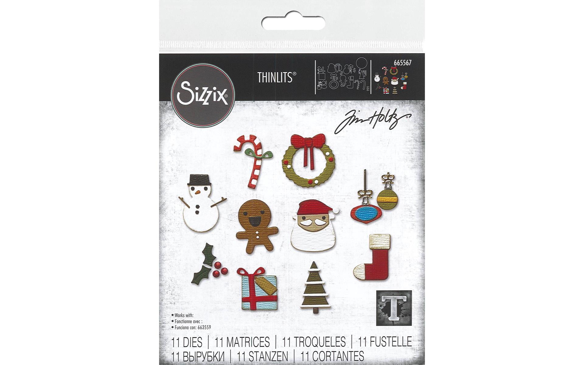 Sizzix THoltz Thinlits Die Christmas Minis - Walmart.com