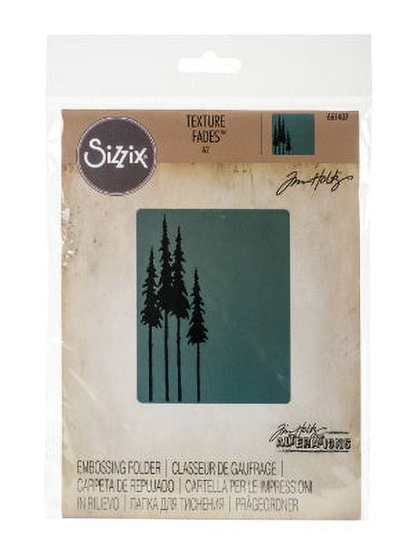 Sizzix Texture Fades A2 Embossing Folder-Tall Pines By Tim Holtz ...