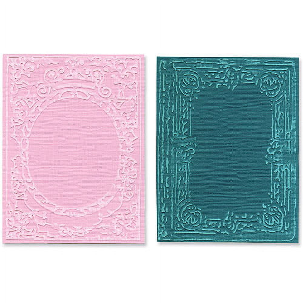 Sizzix Texture Fades A2 Embossing Folders 2/Pkg-Book Covers By Tim ...
