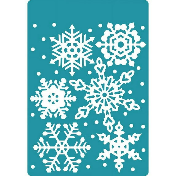 Sizzix Textured Impressions A2 Embossing Folder-falling Snowflakes ...