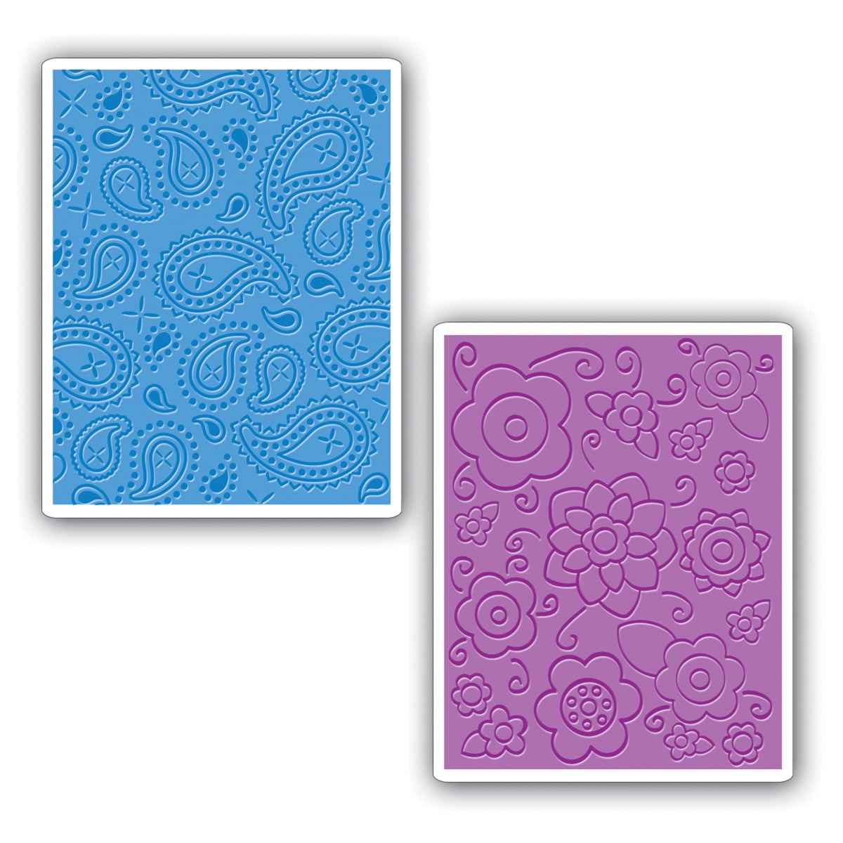 Sizzix 655836 Sizzix Textured Impressions Embossing Folders - Walmart.com