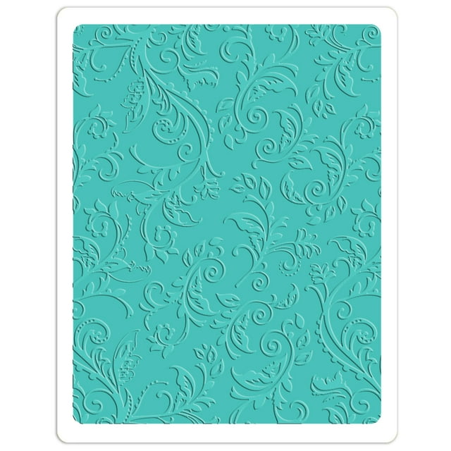 Sizzix Textured Impressions Plus Embossing Folder Botanical Swirls ...