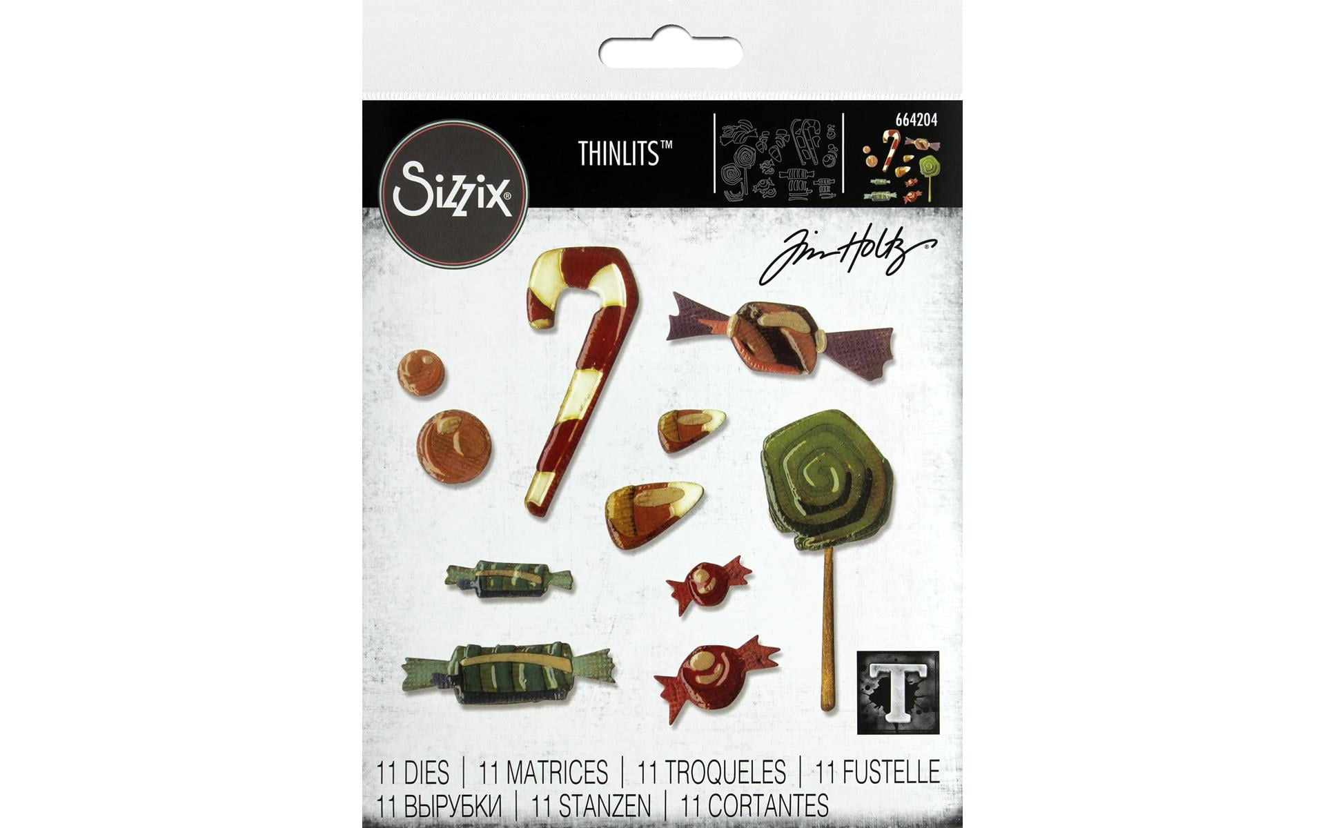 Sizzix Thinlits Die Set 11PK Sweet Treats by Tim Holtz - Walmart.com