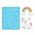 Sizzix Thinlits Die Set 11PK w/Textured Impressions Unicorn & Rainbows by Lindsey Serata & Jen ...