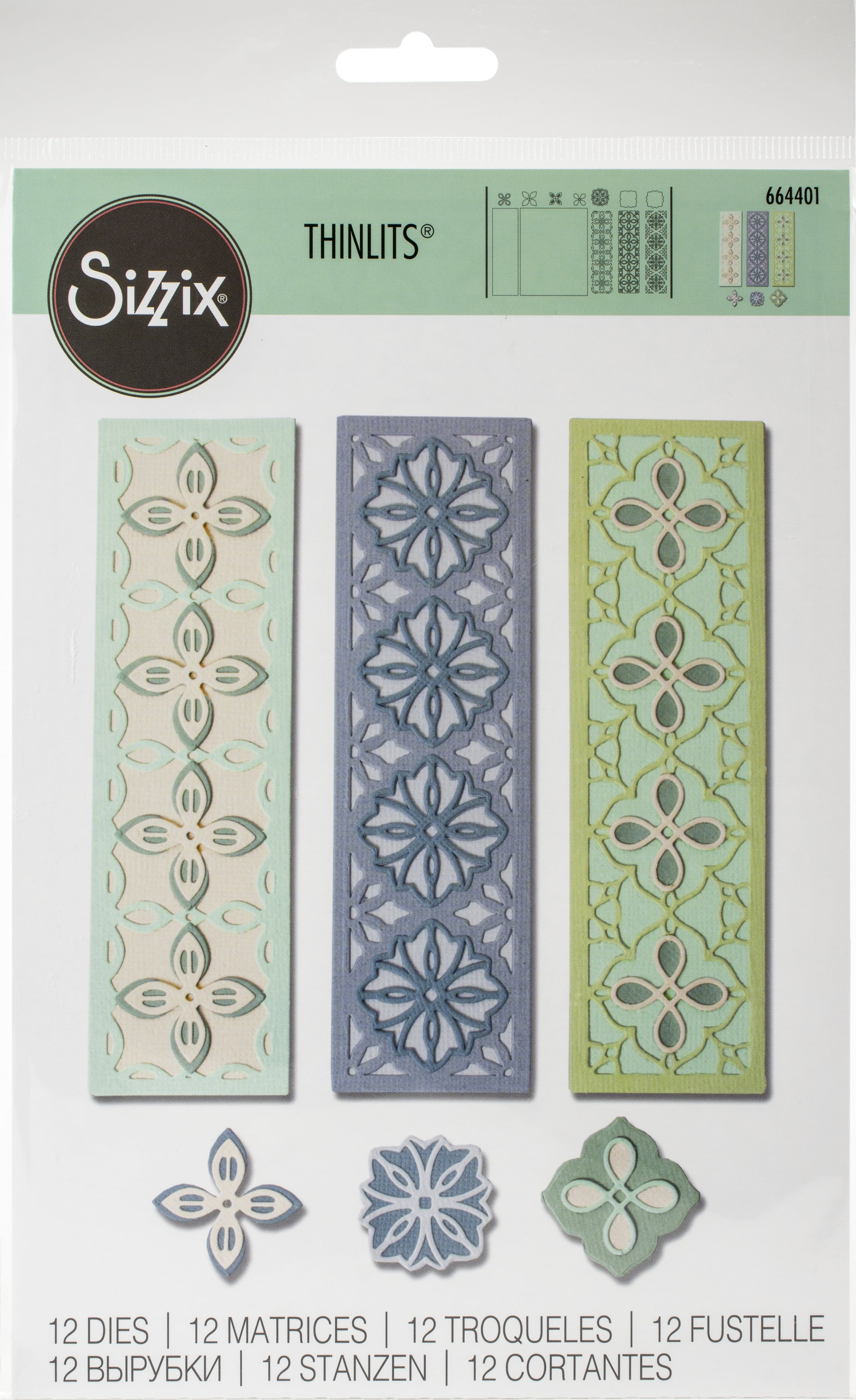 Sizzix Thinlits Die Set 12 Pack, Stackable Geometrics - Walmart.com