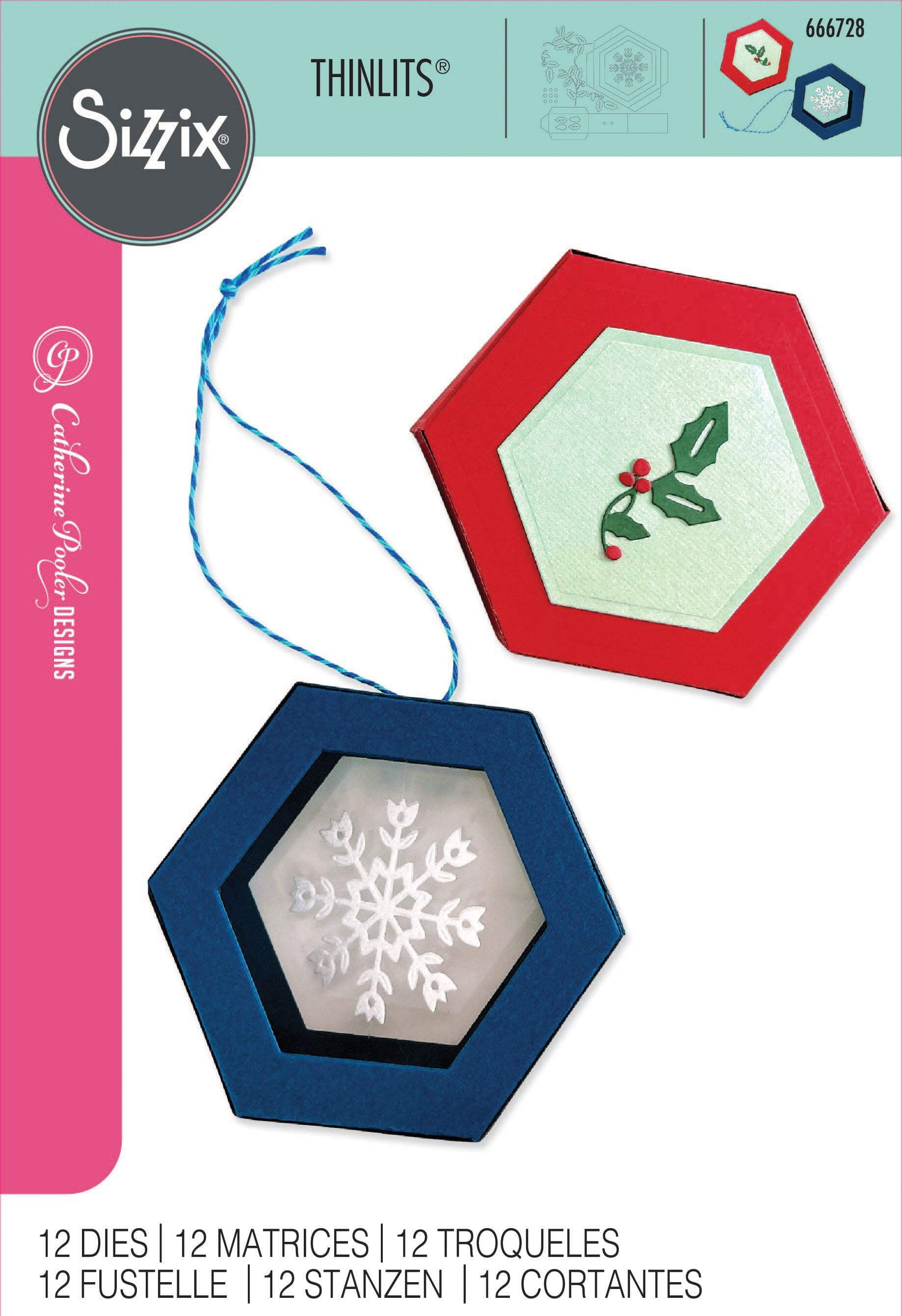 Sizzix Thinlits Die Set 12PK Hanging Ornament Box by Catherine Pooler - Walmart.com