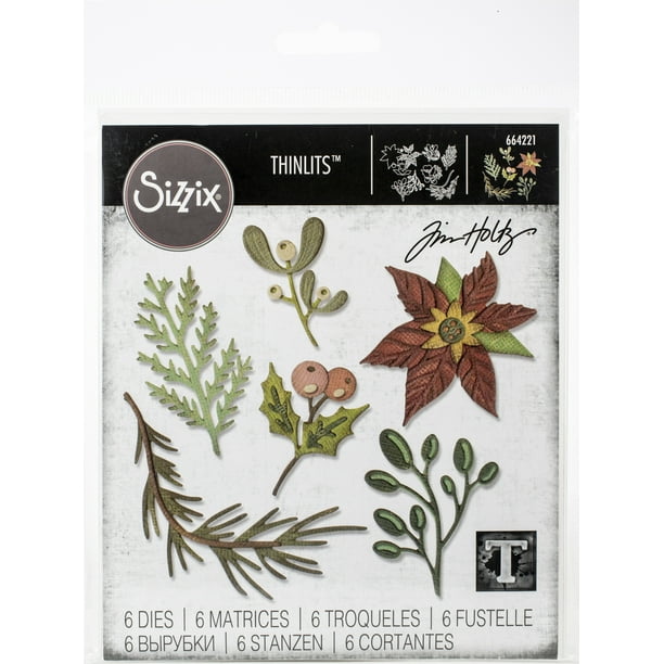 Sizzix Thinlits Die Set 6PK Large Funky Festive Florals by Tim Holtz - Walmart.com