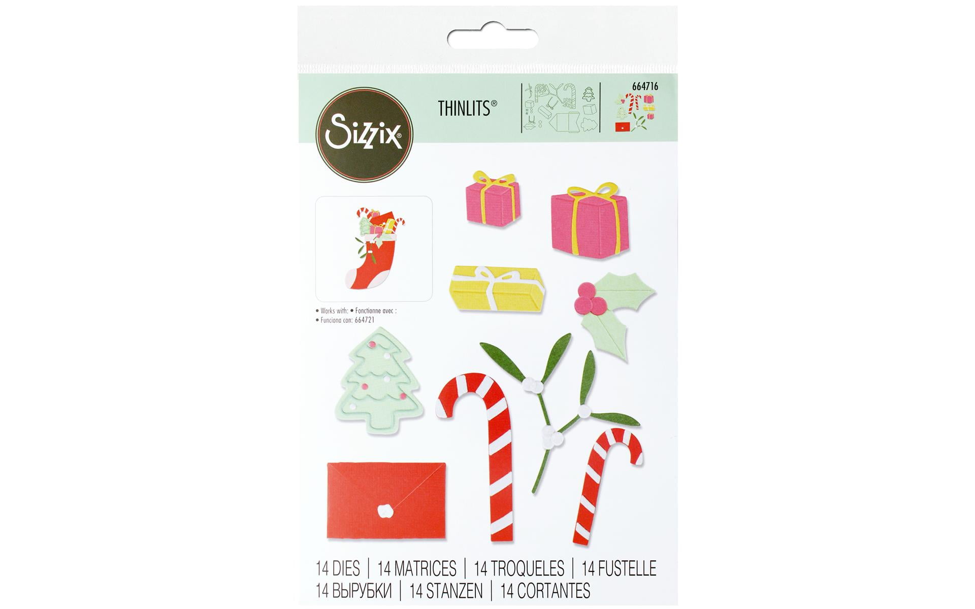 Sizzix Thinlits Die Stocking Fillers - Walmart.com
