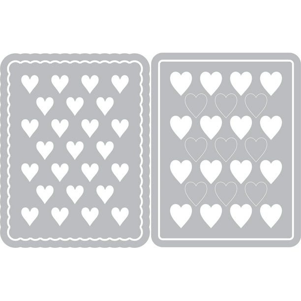 Sizzix Thinlits Dies By Eileen Hull-Hearts Journaling Cards - Walmart.com