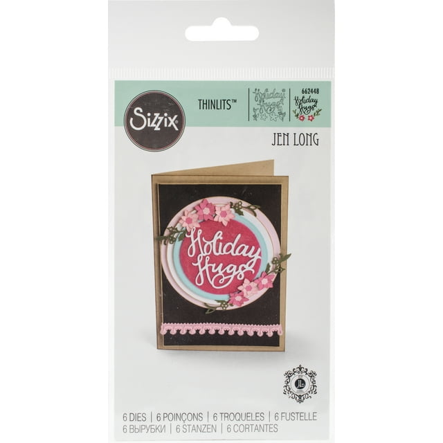 Sizzix Thinlits Dies By Jen Long 6/Pkg-Holiday Hugs - Walmart.com