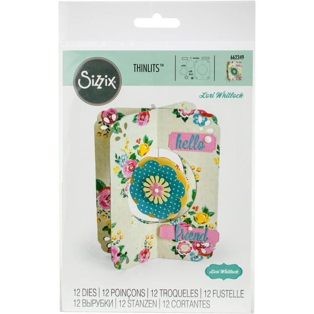Sizzix Thinlits Dies By Lori Whitlock 12/Pkg-Card, Flower - Walmart.com