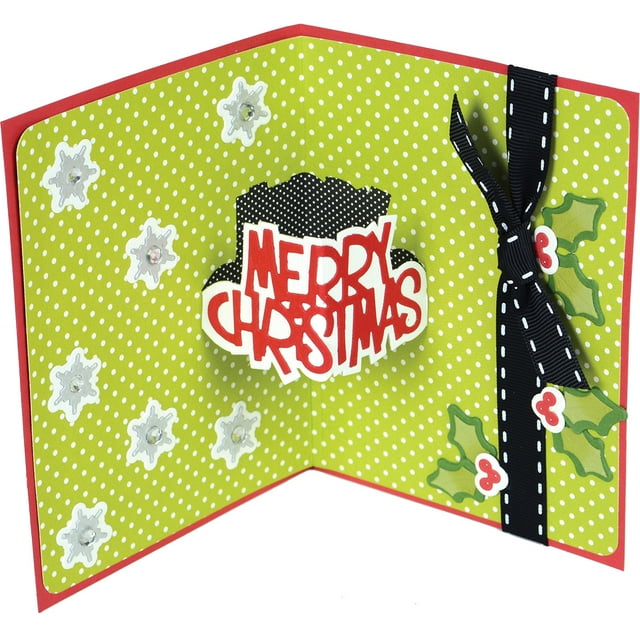 Sizzix Thinlits Dies By Stephanie Barnard 10/Pkg-Merry Christmas 3-D Drop-ins sentiment ...