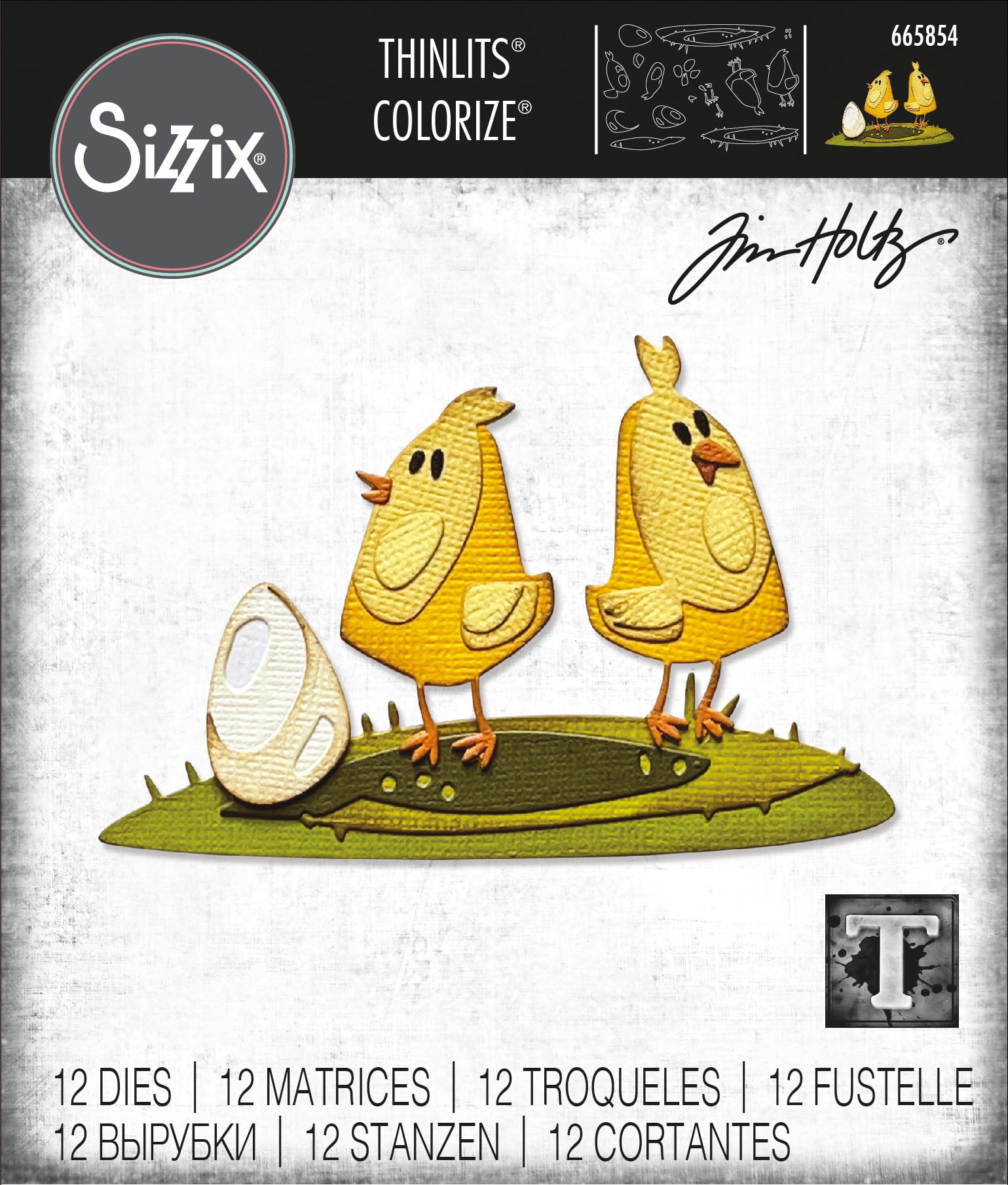 Sizzix Thinlits Dies by Tim Holtz Easter Paper Die-Cut - Walmart.com