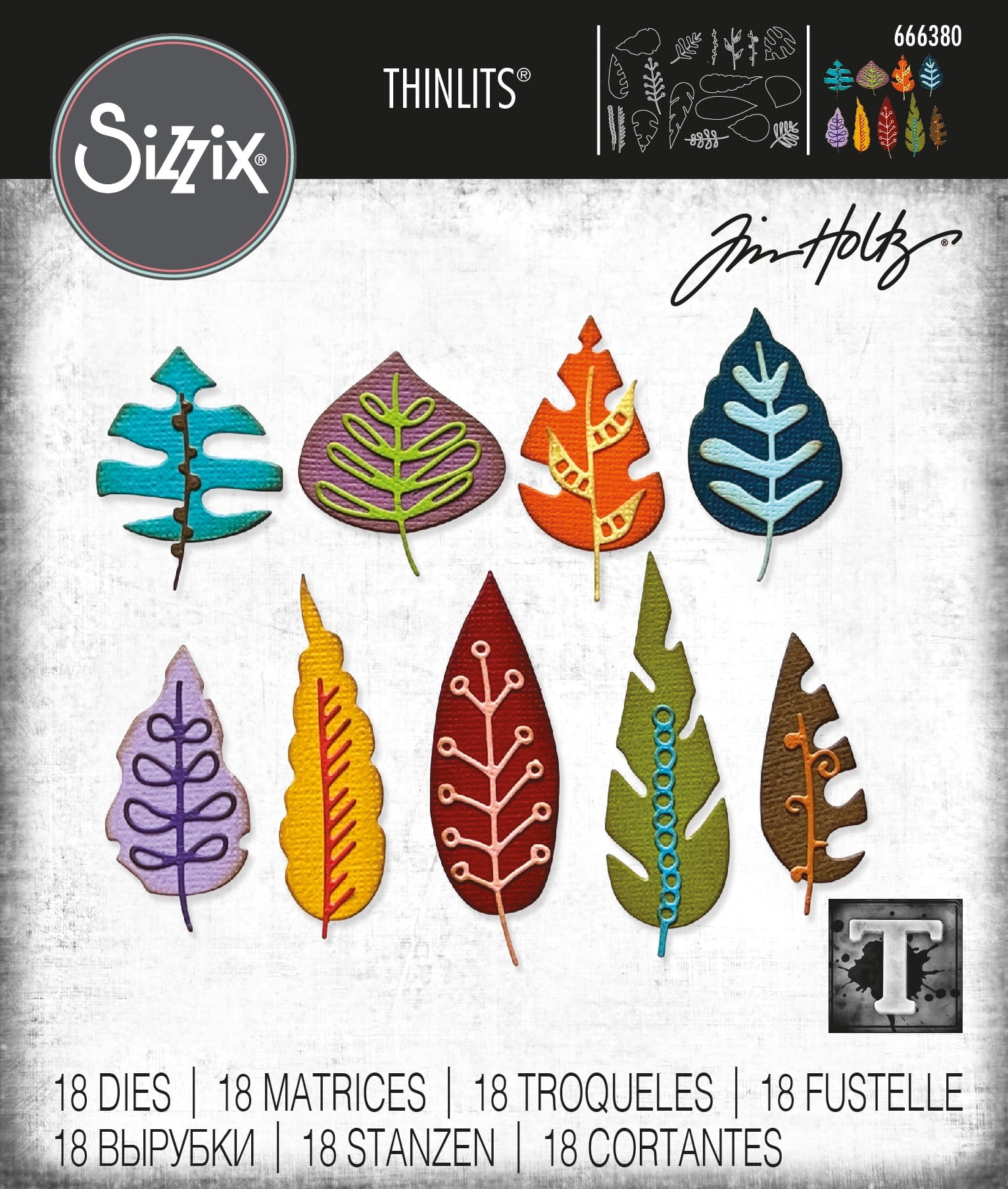 Sizzix Leaves Die-Cut Dies for 18-Piece Craft Project - Walmart.com