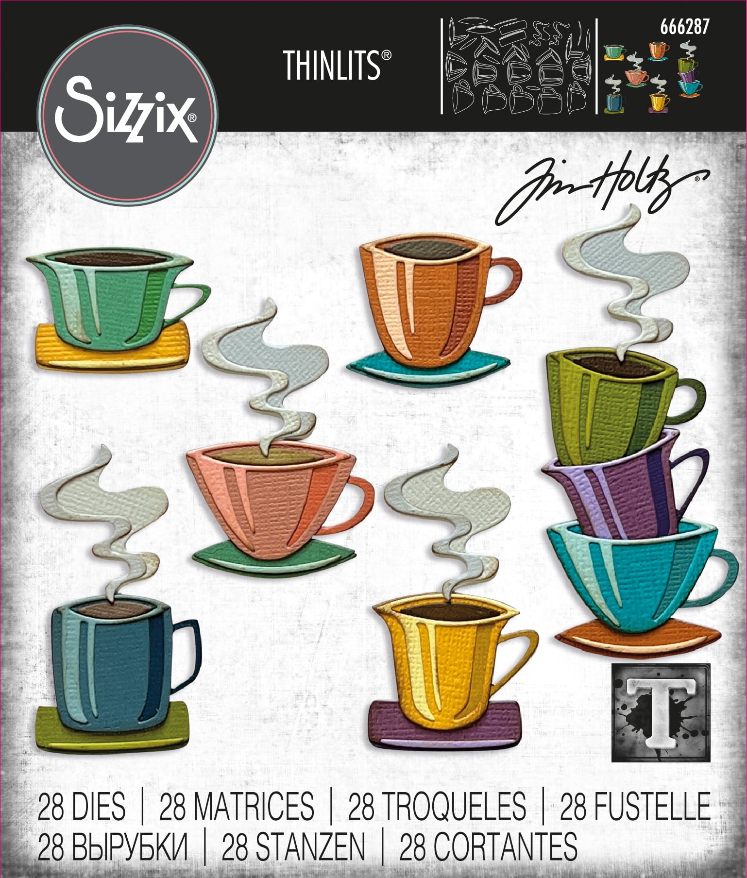 Sizzix Thinlits Die Set - Tea Party, Plastic - Walmart.com