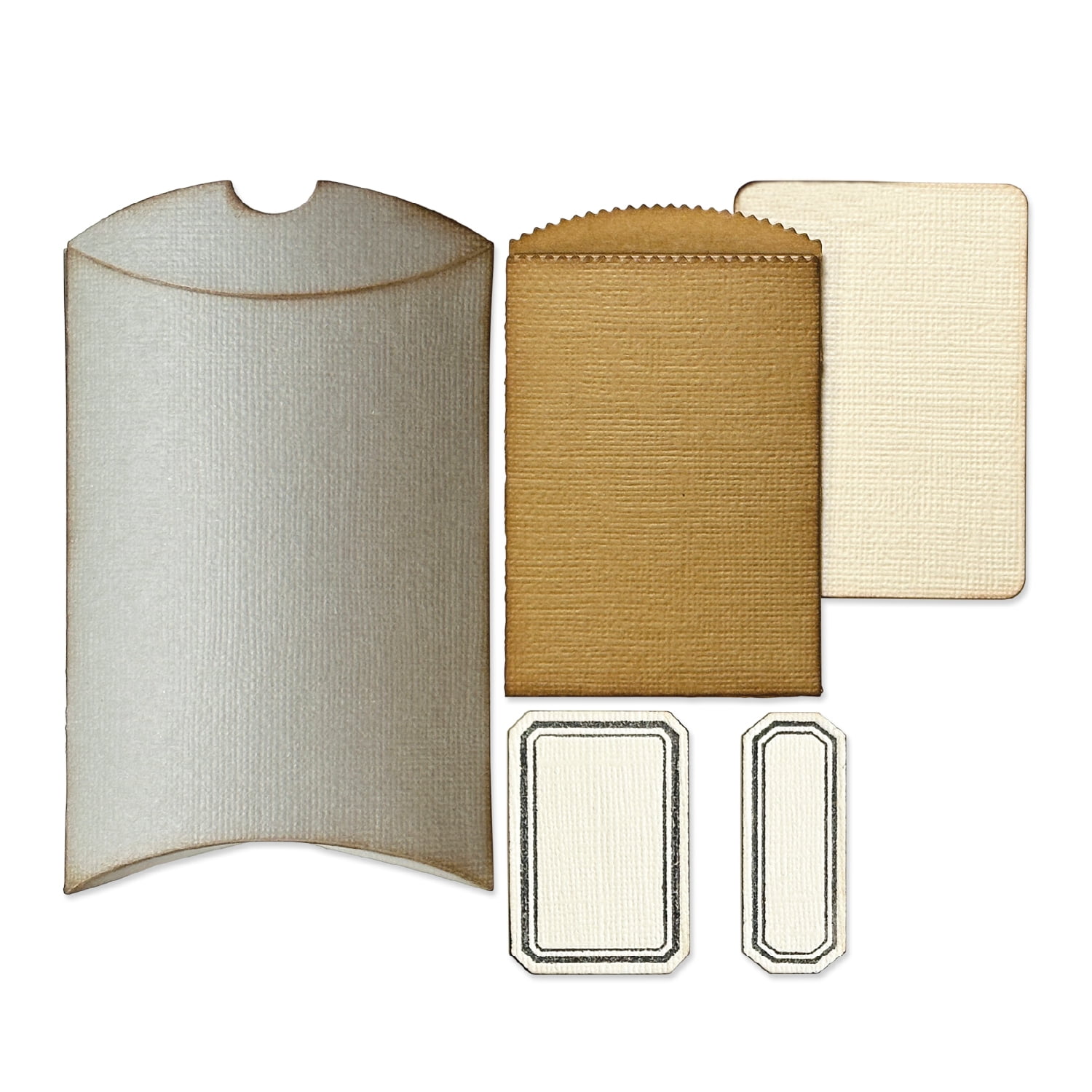 Sizzix Thinlits Metal Cutting Dies, Vault Pillow Box & Bag, 5 Dies ...