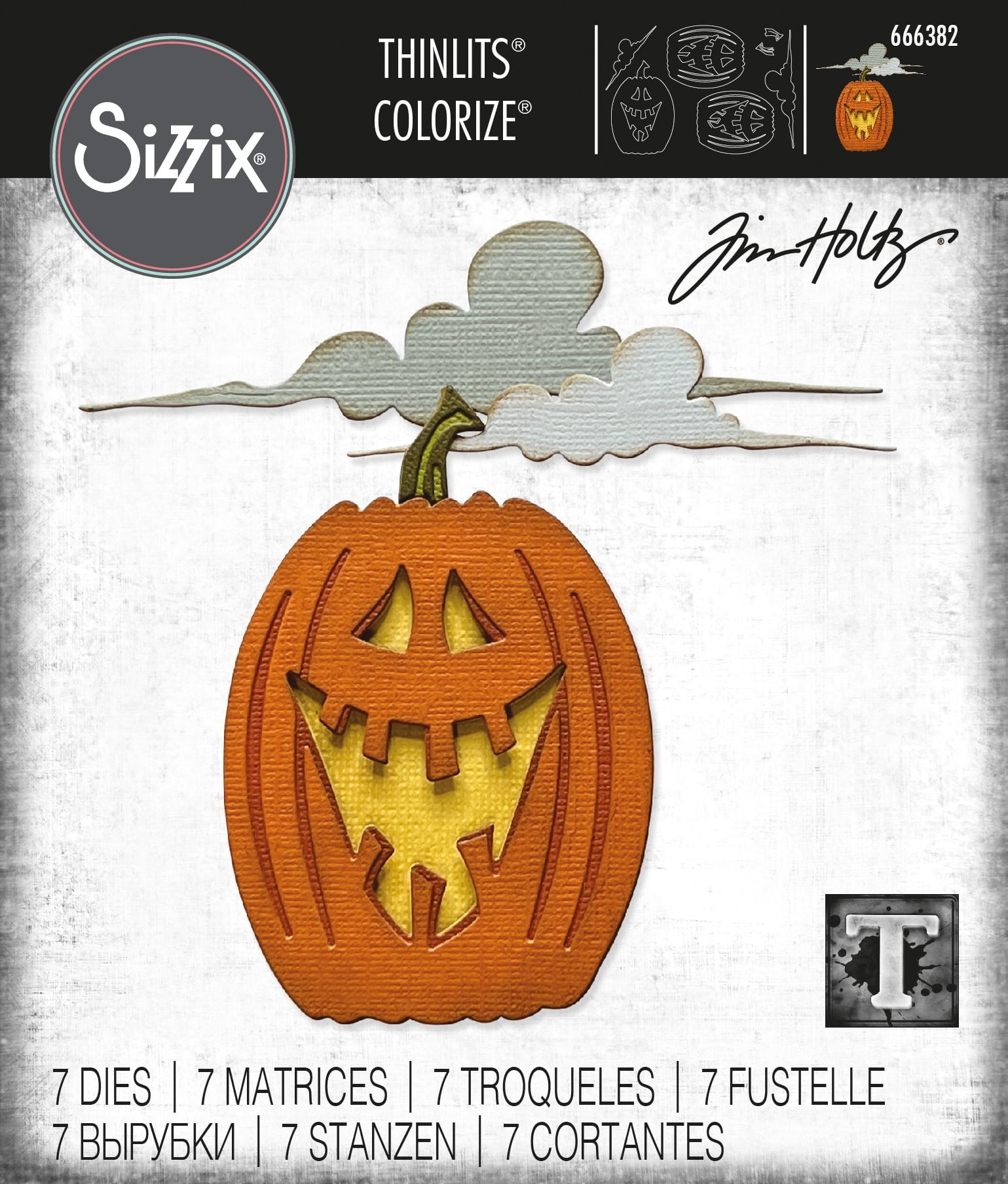 Sizzix Colorize Plastic or Cardstock Die-Cut Dies, 7 Pieces - Walmart.com