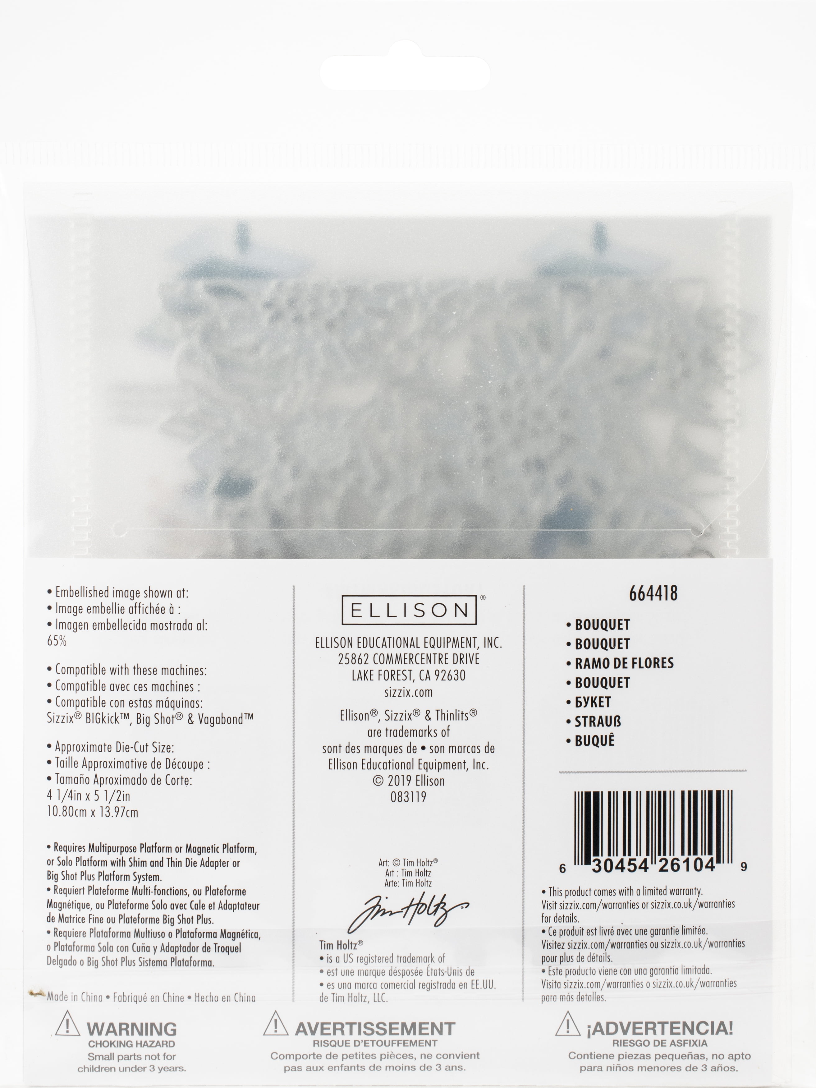 Sizzix Thinlits Dies By Tim Holtz-Bouquet - Walmart.com