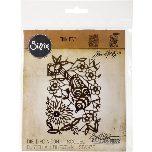 Sizzix Thinlits Dies By Tim Holtz-Paper-Cut Bird - Walmart.com