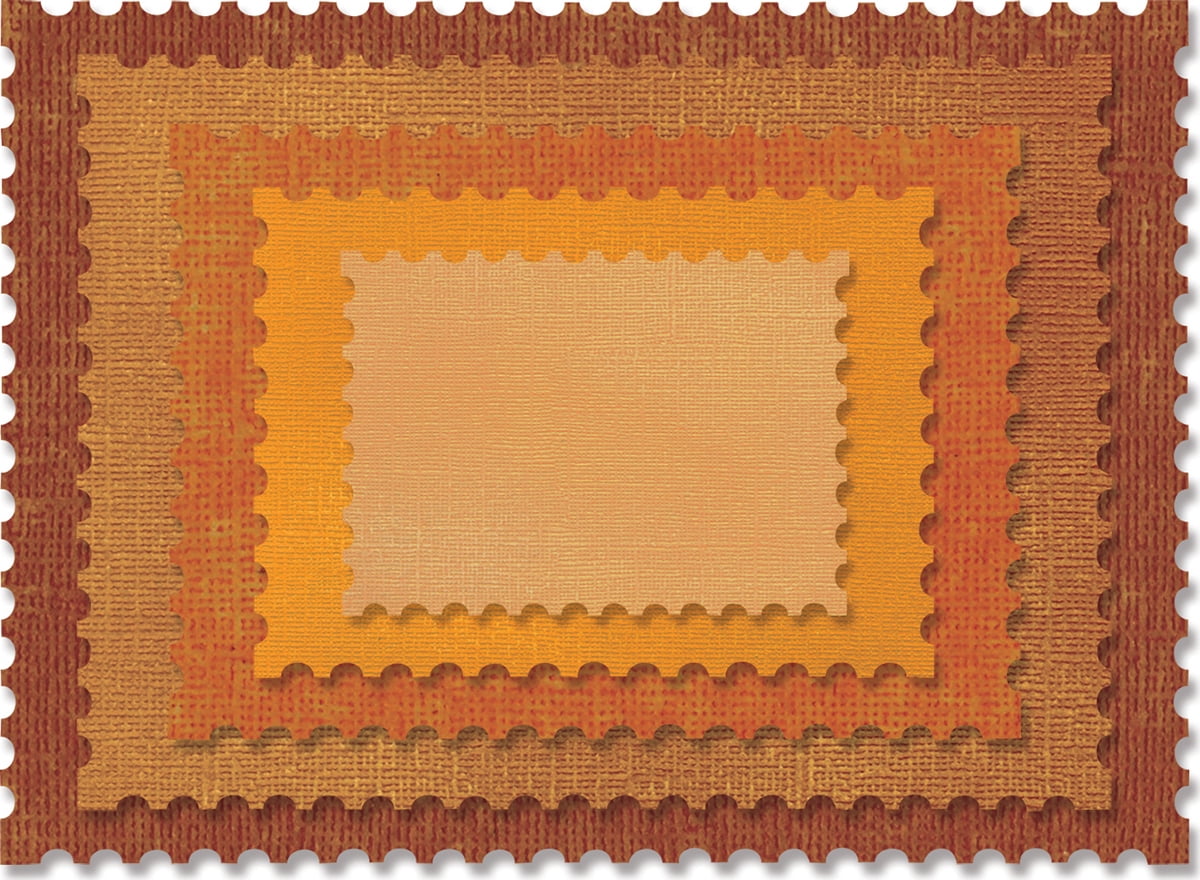 Sizzix Thinlits Dies By Tim Holtz -Stacked Postage - Walmart.com