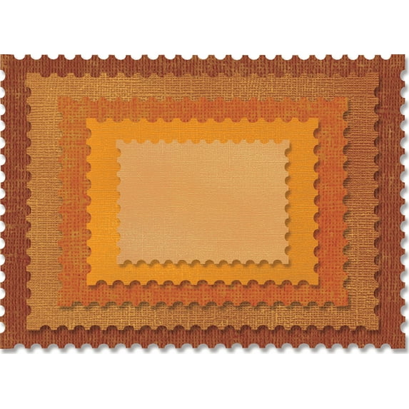 Sizzix Thinlits Dies By Tim Holtz -Stacked Postage - Walmart.com