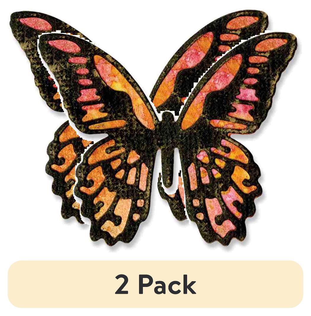 (2 pack) Sizzix Thinlits Dies - Detailed Butterflies, Mini by Tim Holtz ...
