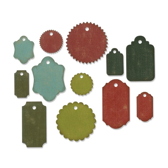 Sizzix Thinlits Dies - Gift Tags by Tim Holtz - Walmart.com