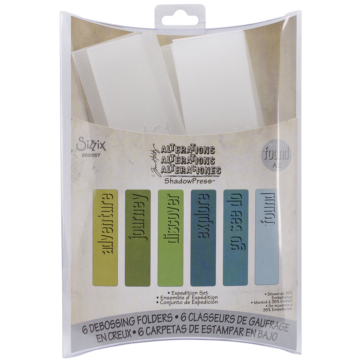 Sizzix Tim Holtz Alterations Collection Shadowpress Debossing Folders ...