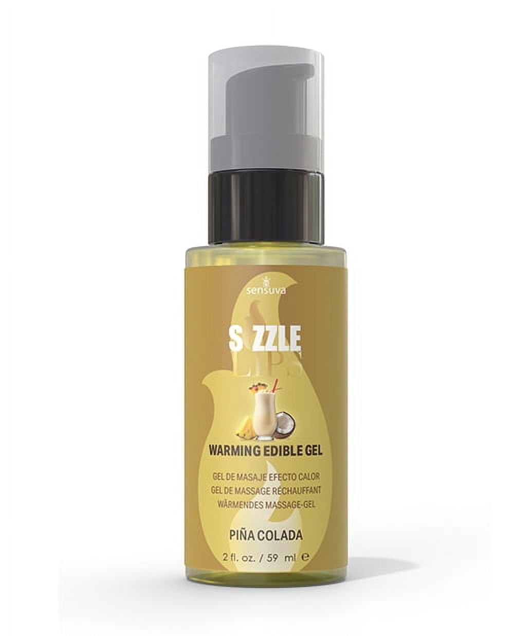 Sizzle Lips Warming Gel - 2 oz Pina Colada - Walmart.com