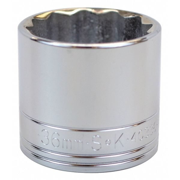 Sk Professional Tools Socket, Steel, Chrome, 36 mm 40336 - Walmart ...