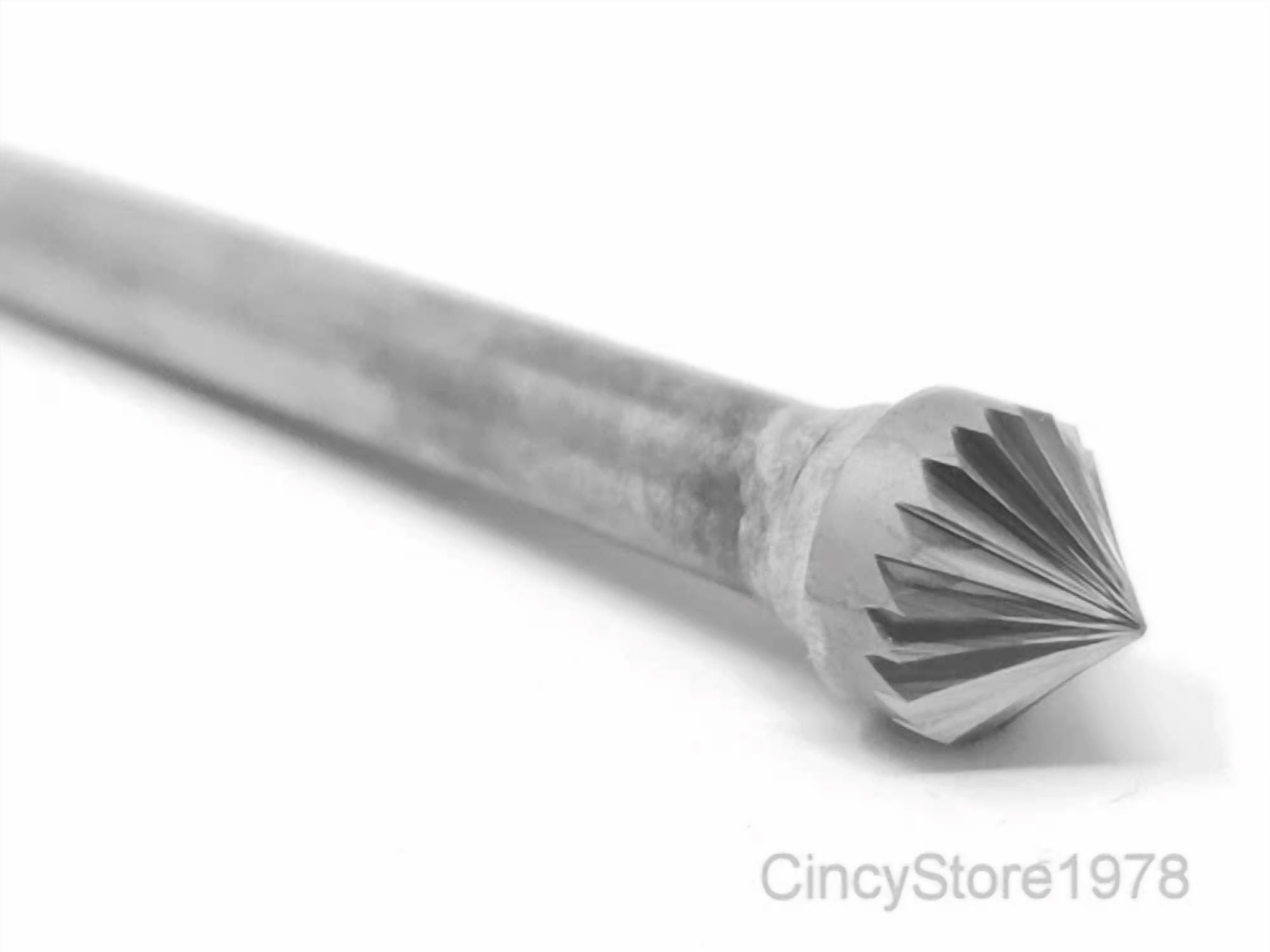 Sk3S Cone 90 Degree 3/8" Carbide Burr Bur Tool Die Grinder Bit 1/4 ...
