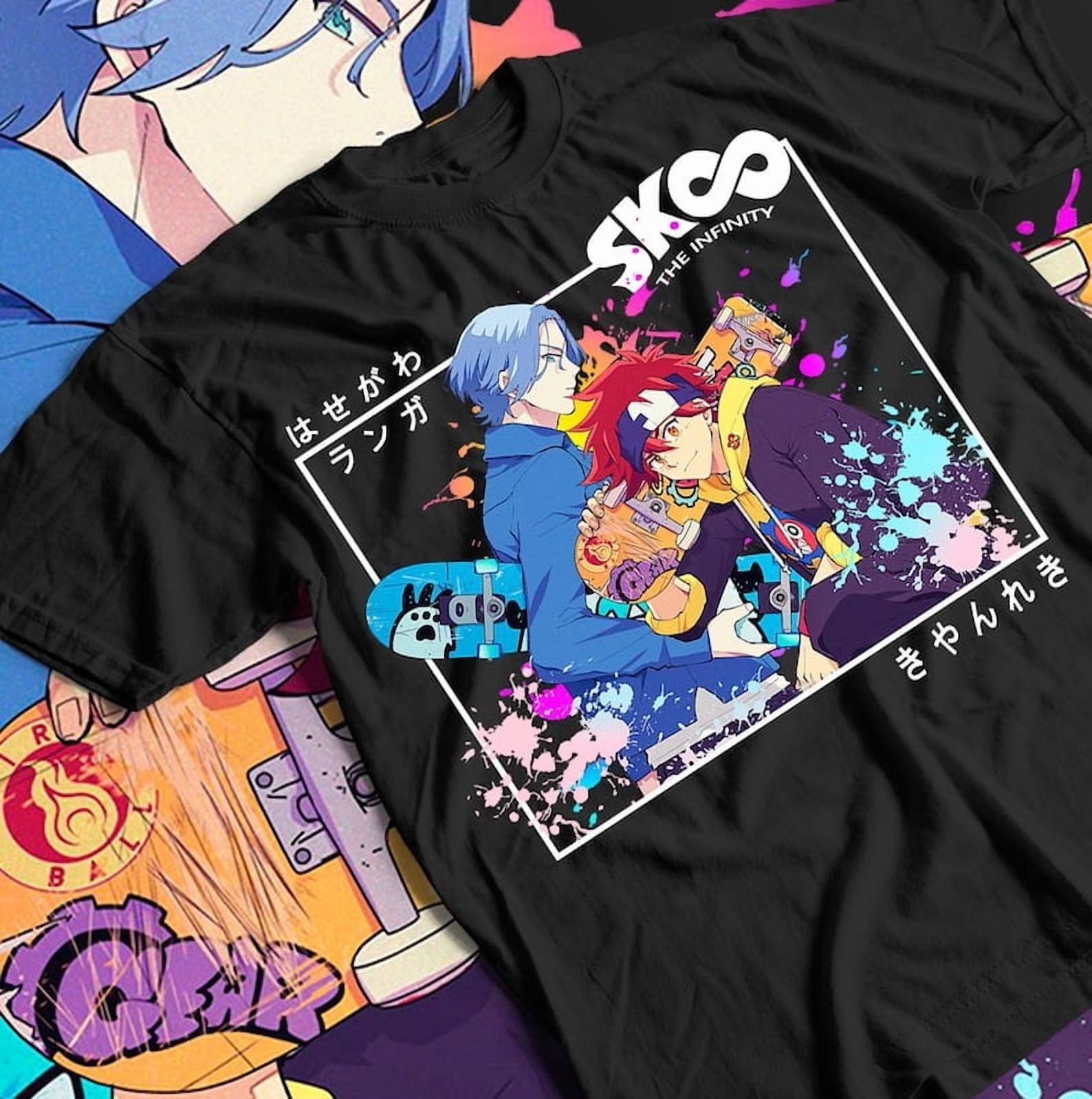 Sk8 the Infinity Langa and Reki Fist Bump T-shirt, Anime Skateboarding ...