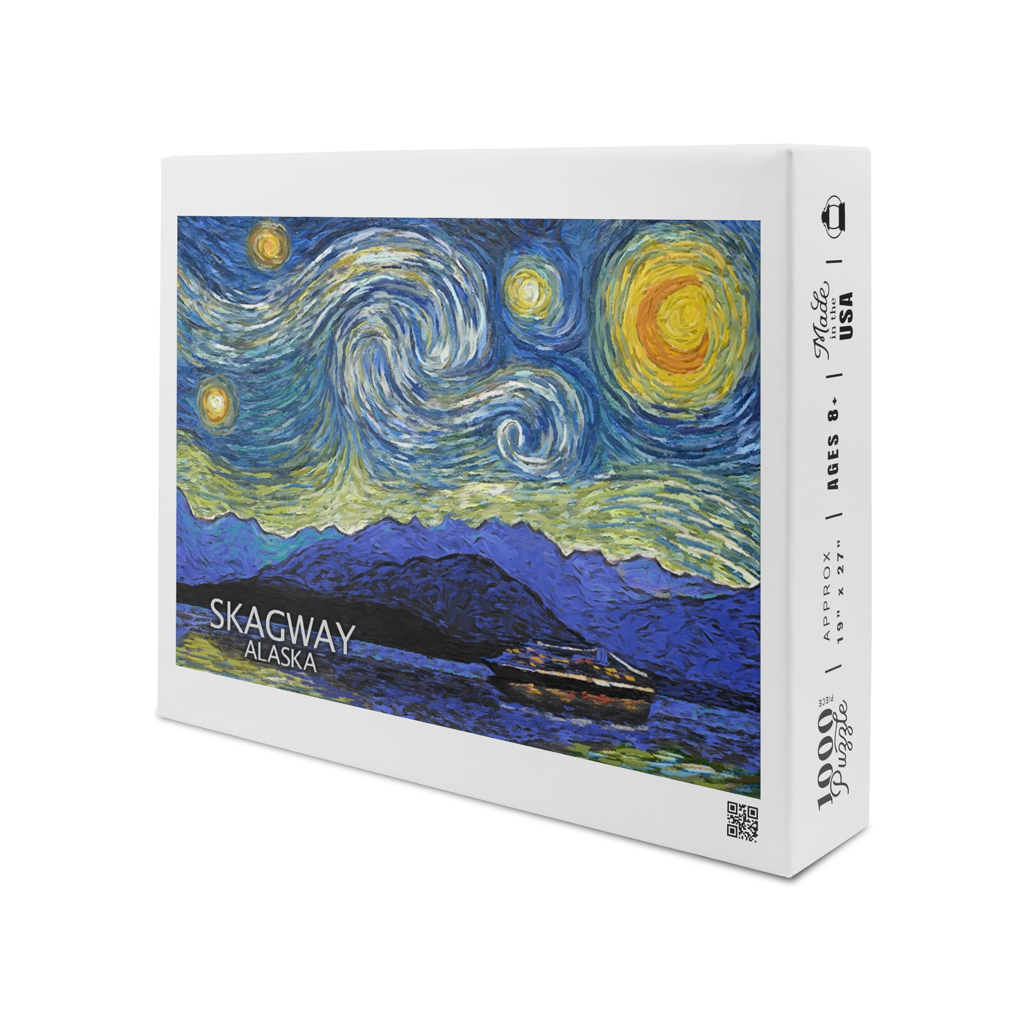 Skagway, Alaska, Inside Passage, Starry Night (1000 Piece Puzzle, Size ...