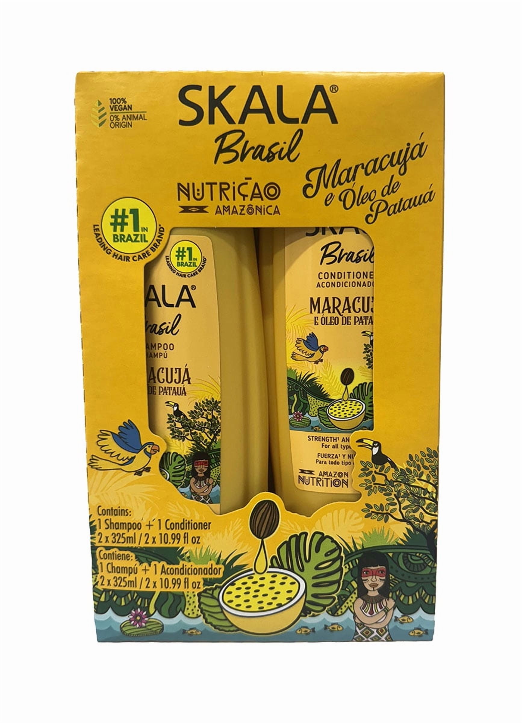 Skala Brasil Maracuja Oleo De Pataua Shampoo + Conditioner Kit 325 Ml ...