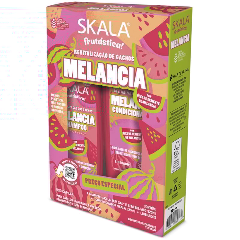 Skala - Linha Frutastica - Kit Shampoo e Condicionador Melancia (2 x ...