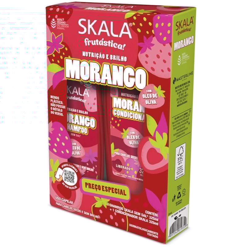 Skala - Linha Frutastica - Kit Shampoo e Condicionador Morango (2 x 325 ...