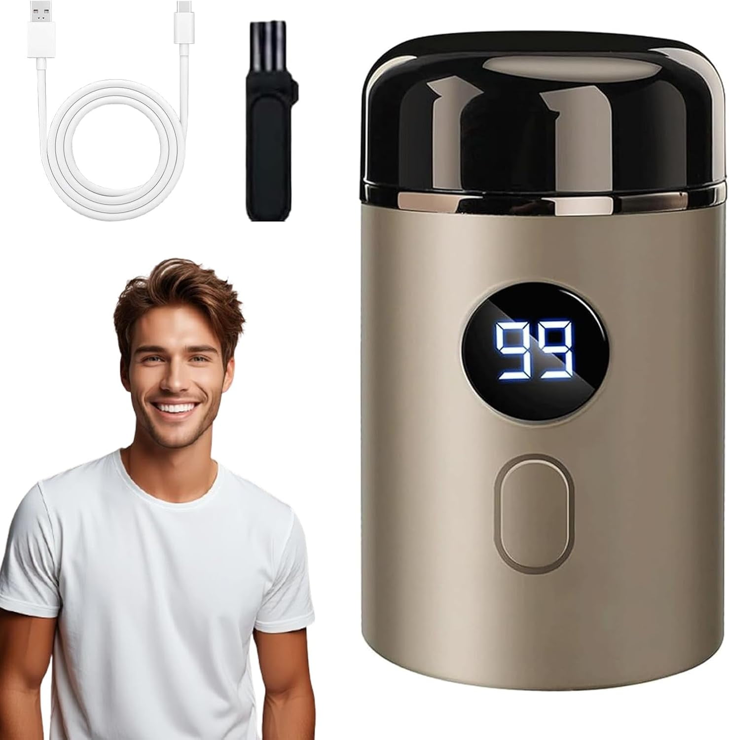 Skandara Shaver, Hipinference Shaver, Hipinference Mini Portable Electric Razor for Men ...