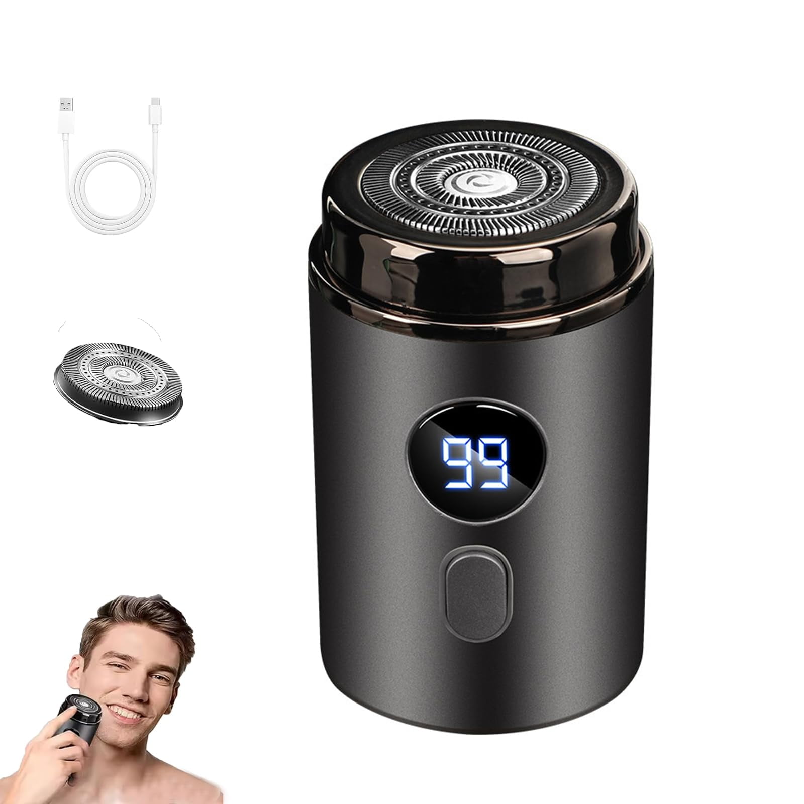 Skandara Shaver, Tenddaily Pocket Shaver USB Mini Shavers for Men ...