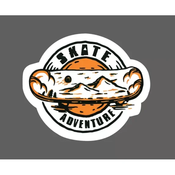 Skate Adventure Sticker Waterproof Sticker Phone Decal Water Bottle ...