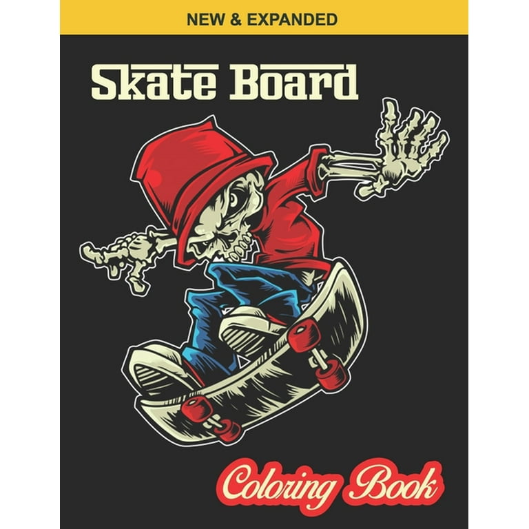 skateboard coloring book pages