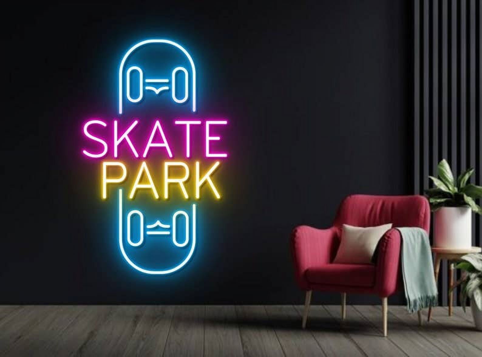 Skate Board Park Neon Signs, Art Wall Decor - Walmart.com