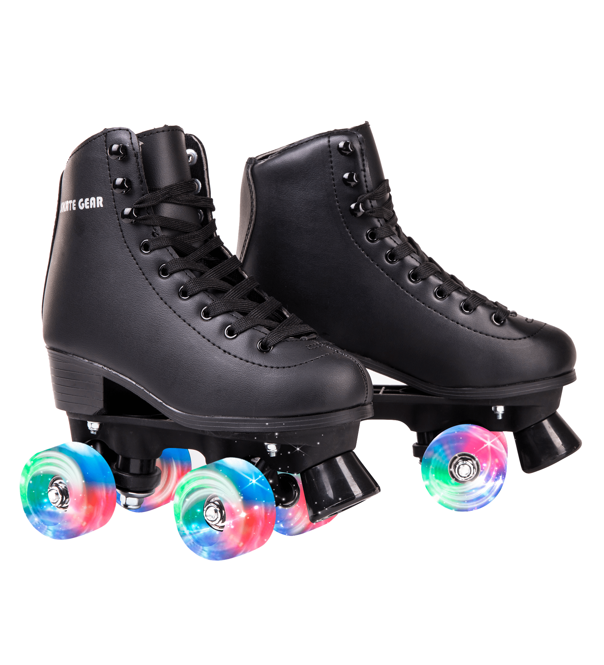 Skate Gear Extra Support Quad Roller Skates with LED wheels, Holiday ...