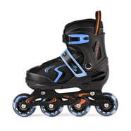 SubSun Boys & Girls Adjustable Rollerblades with Light Wheels, Blue ...