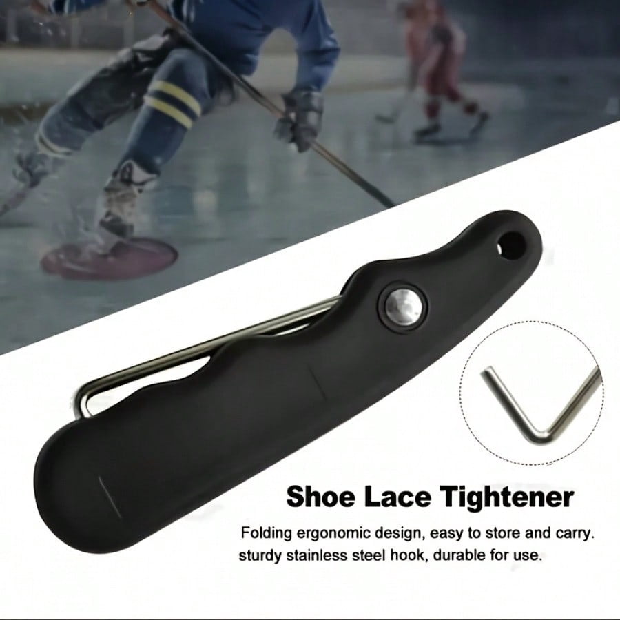 Skate Lace Hook Puller with Handle - Stainless Steel Folding Tightener ...
