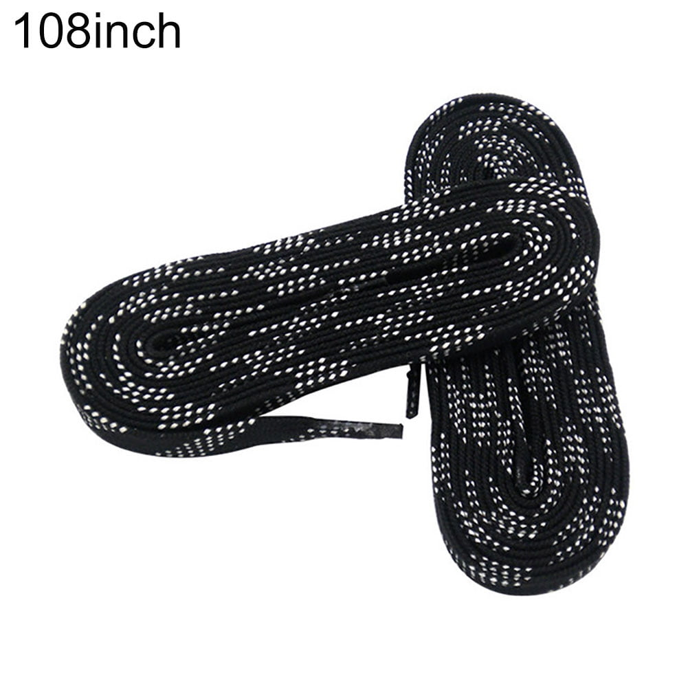 Skate Laces, 1 Pair 96/108/120 Inch Waxed Waterproof Shoe Laces for Ice ...
