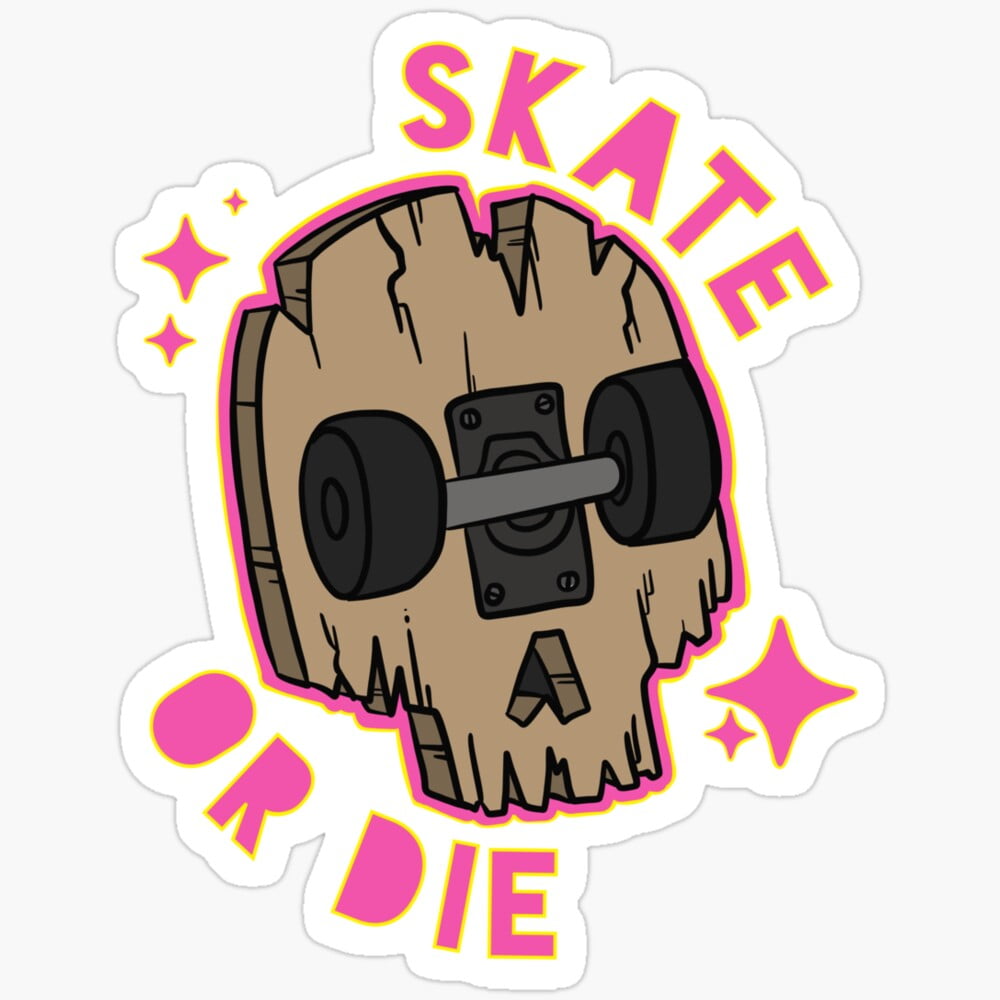 Skate Or Die Stickerphone Decal Water Bottle Stickers, Vinyl Stickers ...