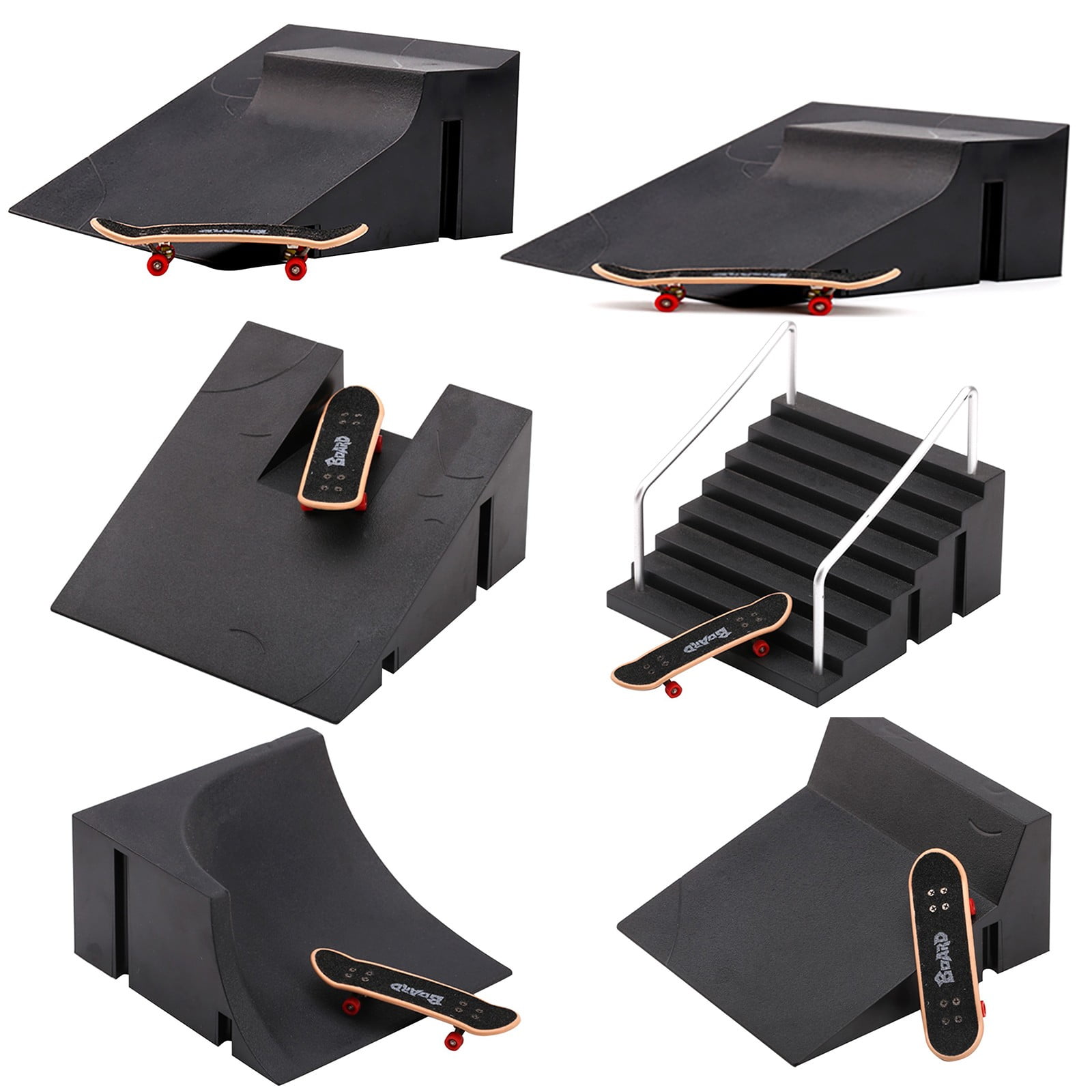 Skate Parks Kit Ramp Parts,Finger Skateboard Accessories,Durable ...