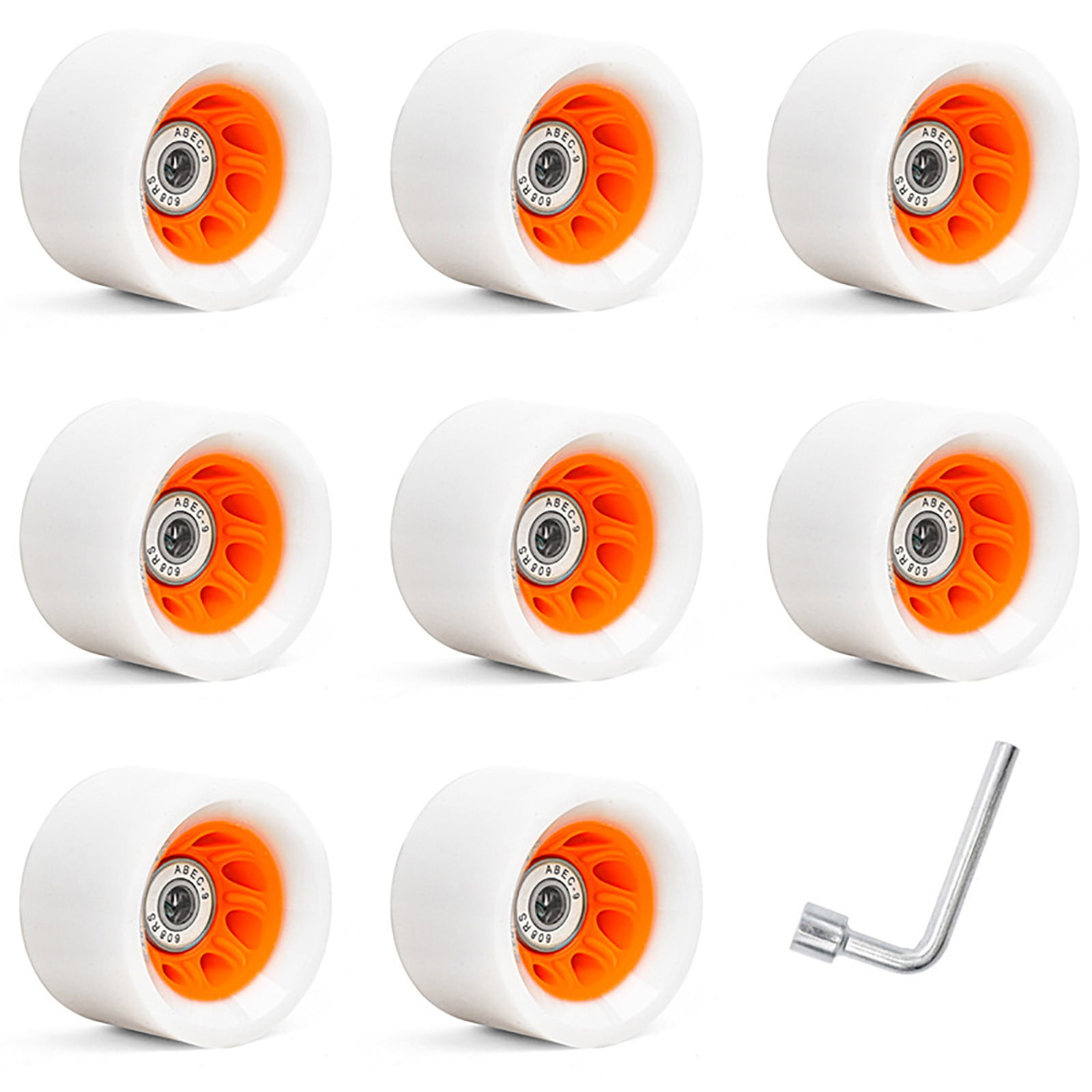 Skate Wheels Roller Skate Wheels 58*39mm 8pcs For Double-Row Roller ...
