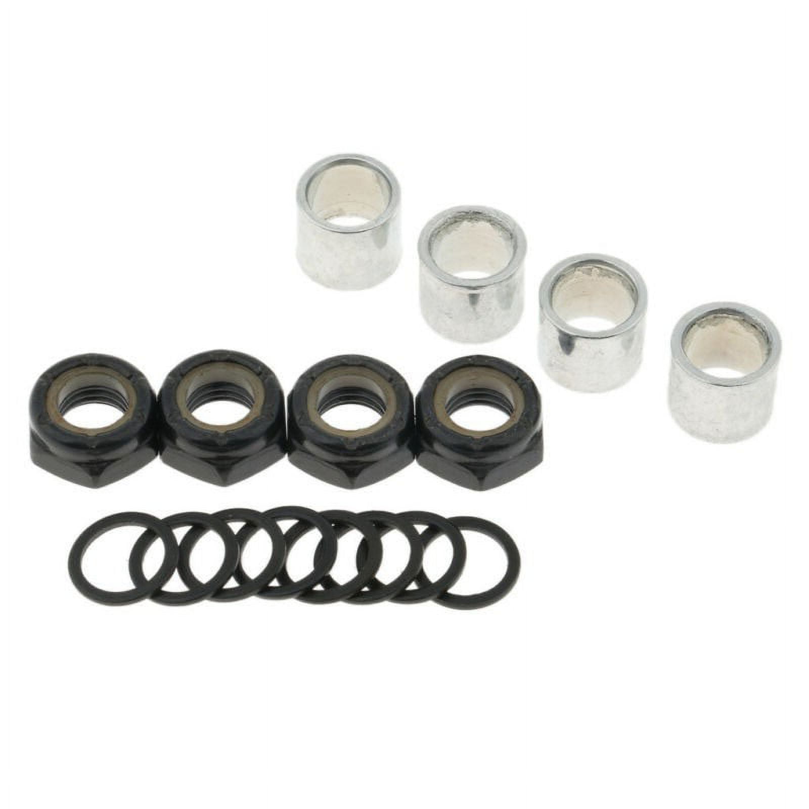 Skateboard Bearing Spacers Washers Nuts Speed Kit Longboard Repair ...