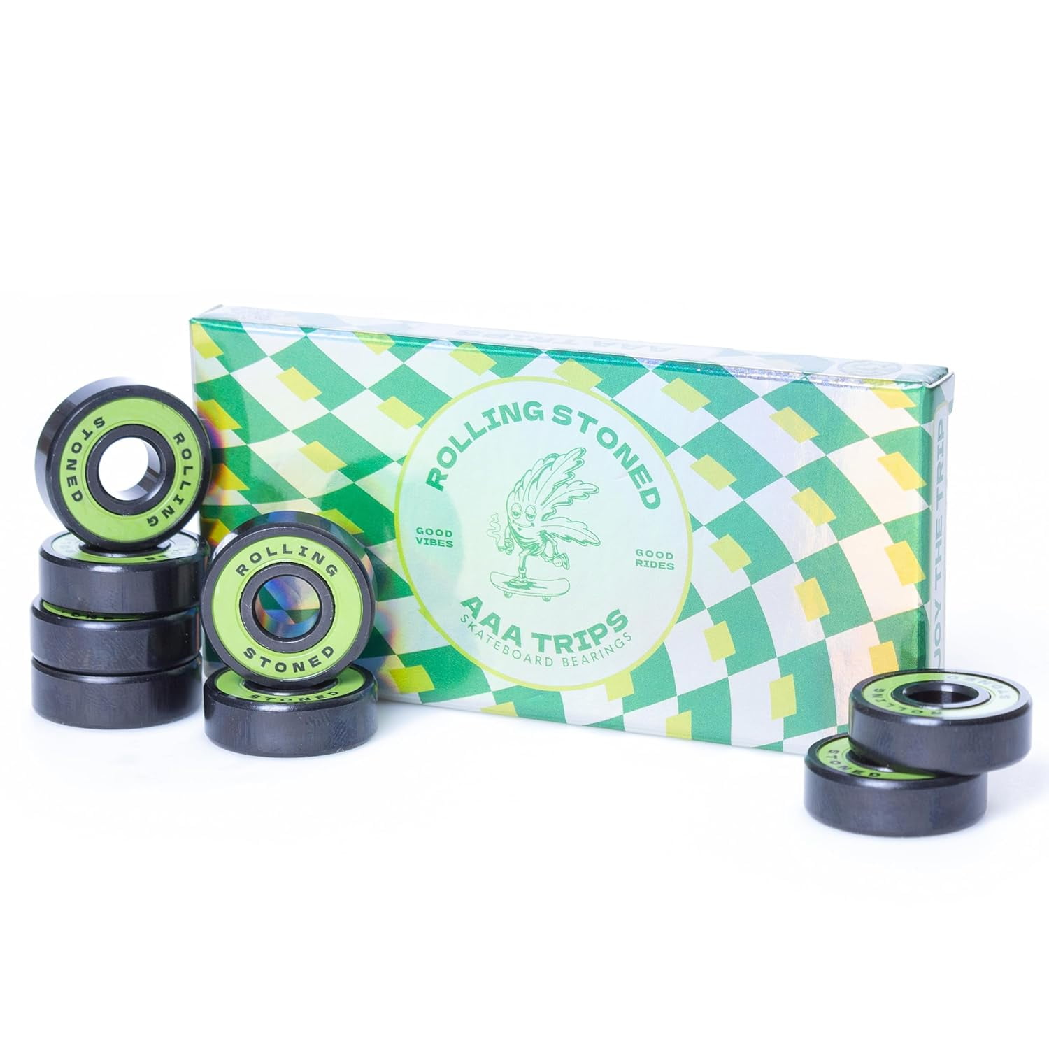 Skateboard Bearings Set, Precision Stainless Steel 8mm Bearings for ...